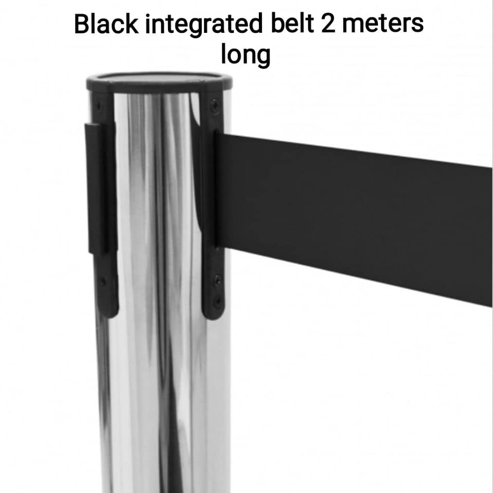 Chrome Retractable Queue Barrier Systems – Snap Frames