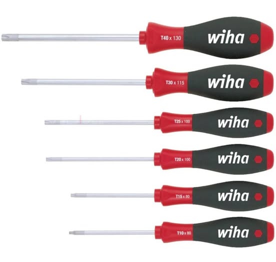 Wiha 6 Piece Torx SoftFinish Screwdriver Set - Snap Frames